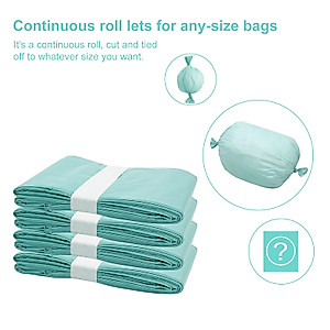 Diaper Pail Liner Refills Bags Compatible with Janibell Akord 330 Series Adult Diaper System, Green, Lightly Scented, 4 Count