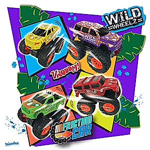 Deluxebase - Wild Wheelz-Dino Motor Vehicles, Multicolor (47418)
