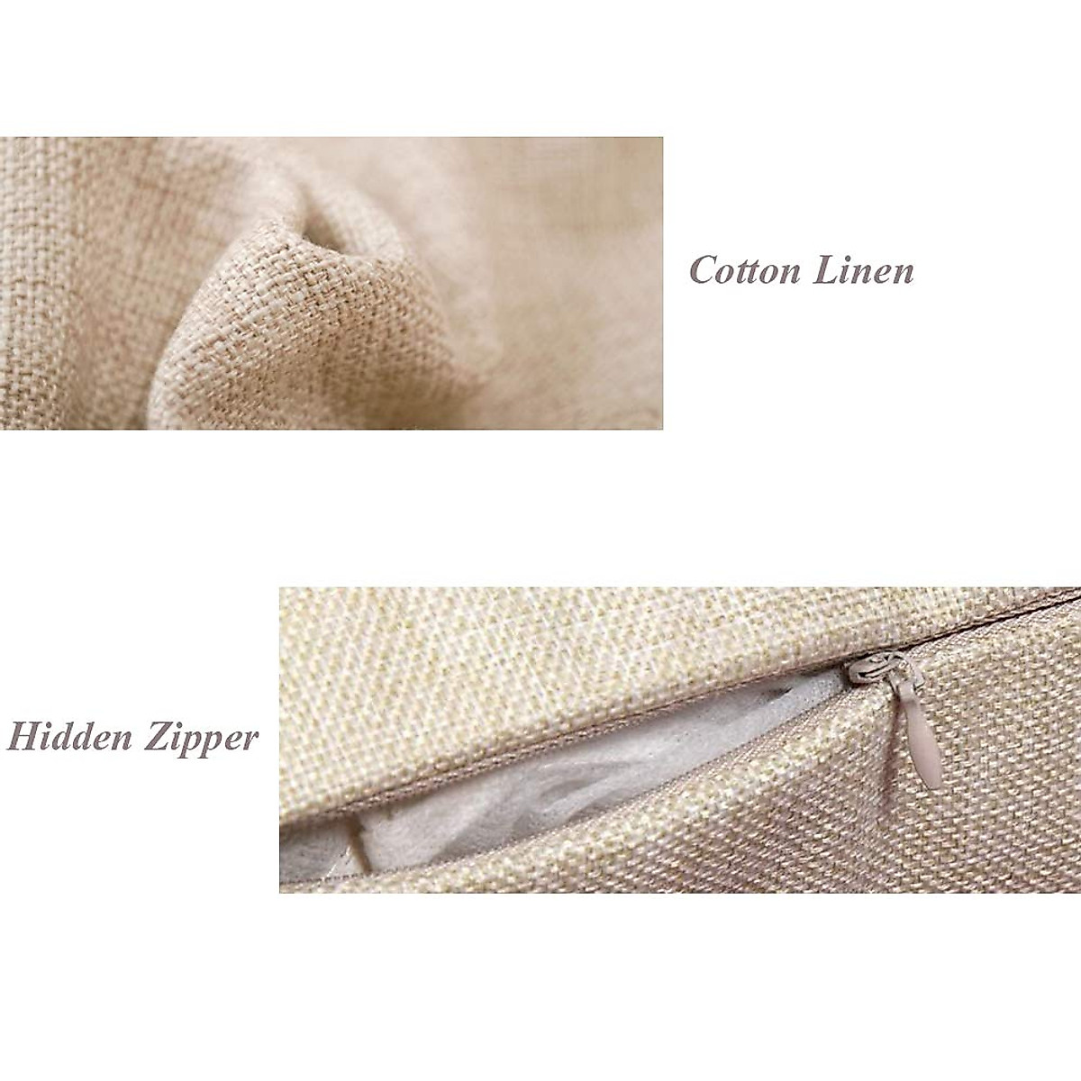 MEHOTOP Black White I Love Us Saying Series Cotton Linen Set of 2 Throw Pillow Covers Simple Style Cushion Case Valentine's Day Gift 12”x20” Decorative (Black White Saying)