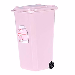 GUAPIHUO YLIJUN-LAJTO Waste Bins, 2 Pcs Trash Can Cute Desktop Mini Pencil Case Storage Basket Wastebasket Stationery for Bedroom Living Room Office