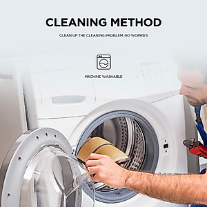 Biviwan 2 Pairs Leather Knee Pads, One Strap Non-slip Knee Pads, Machine Washable, Durable, Gifts for Men,Large Size