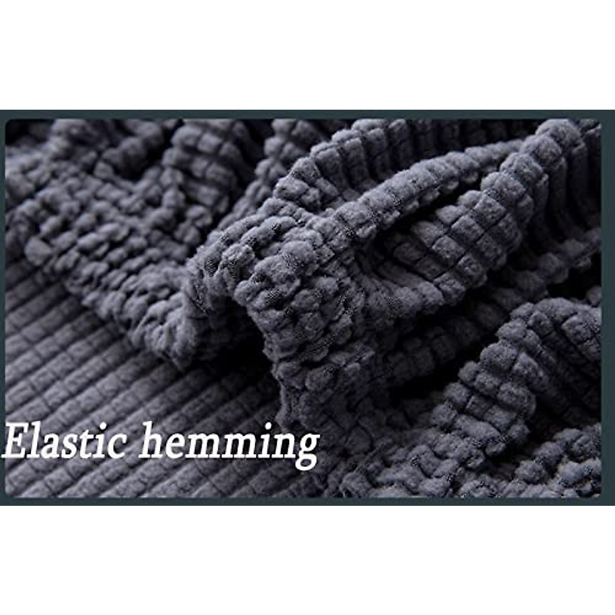 DuANgu L Shaped Sofa Cover Super Stretch Softness Universal Sofa Slipcovers Polyester Stylish Couch Covers Great for Kids and Pets -Blue-4 Seater+4 Seater