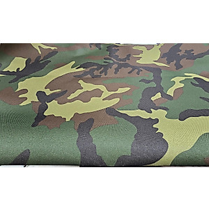 AD FABRIC, Waterproof Canvas Fabric, camo/Camouflage, 600 Denier Water Repellent Canvas Cordura Fabric for Outdoor/Indoor, 58" Wide.