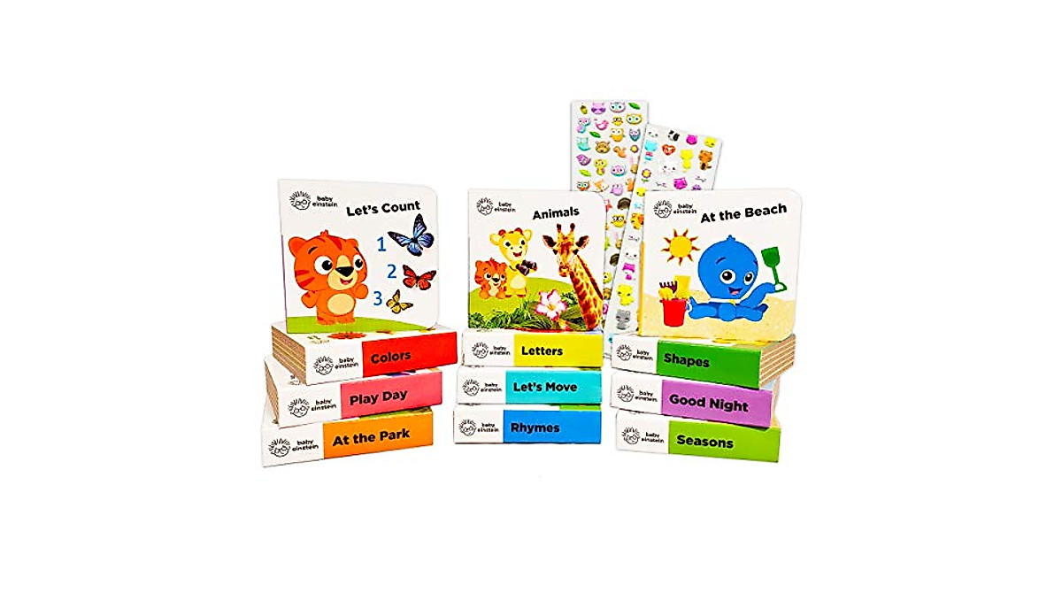 Baby Einstein Board Books Set for Toddlers - 12 Books