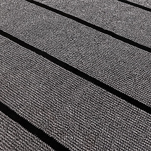 Serenhom Modern Ultra Soft 5x7 Area Rug - Non-Shedding, Machine Washable, Non-Slip Shaggy Carpet for Living Room, Bedroom, Kitchen, Dining Room, Patio, Office - Black/White Line Boho Moroccan Style