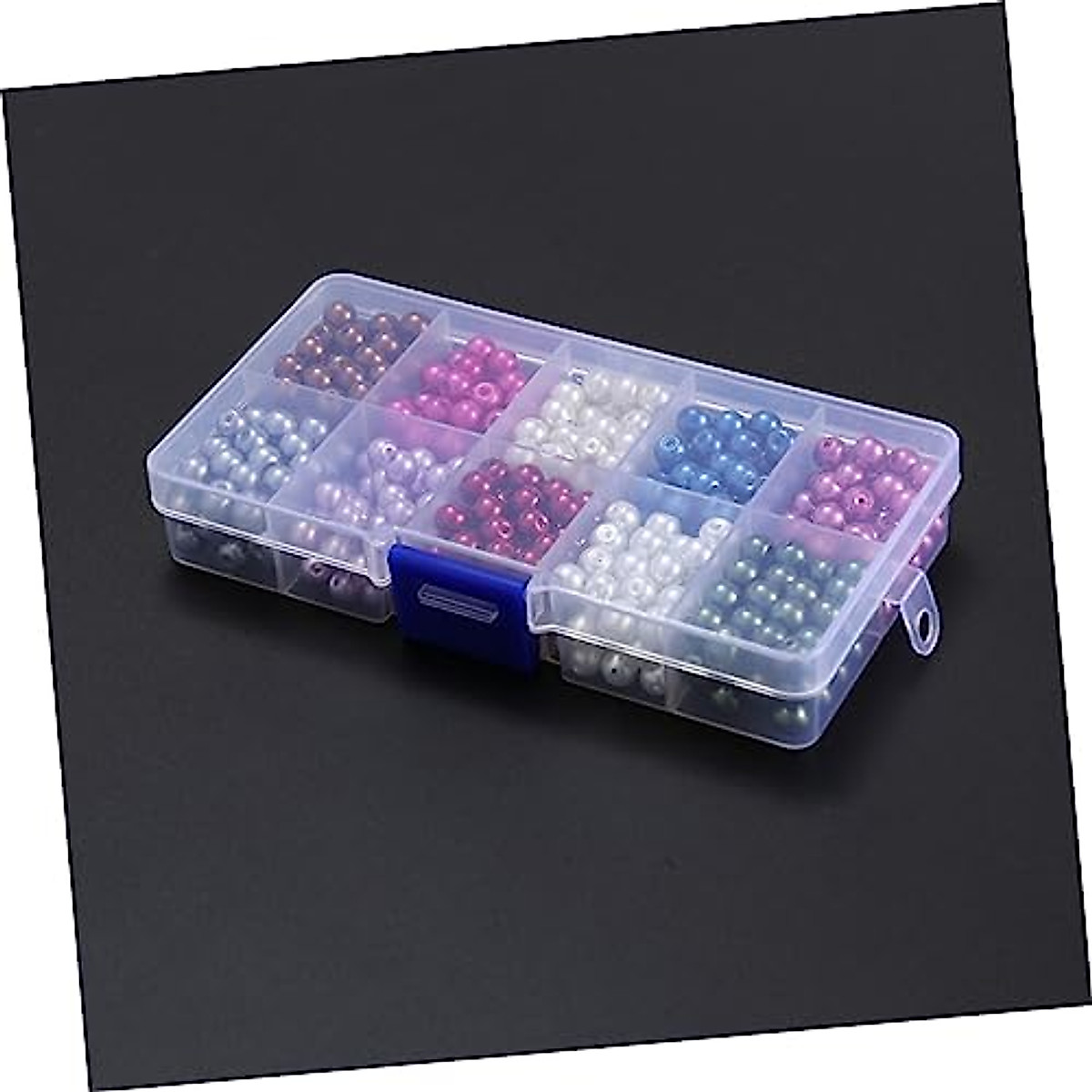 COHEALI 500pcs Glass Crystal Beads Bracelet Kit Beads Bracelets Beads Gemstone Round Loose Bead Box Set Mixed Crystal Jewel Beads Dyed Beads Round Beads for Necklace Making Suite Jewelry