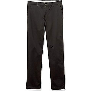 Goodthreads Men's Slim-Fit Washed Comfort Stretch Chino Pant, Black, 31W x 30L
