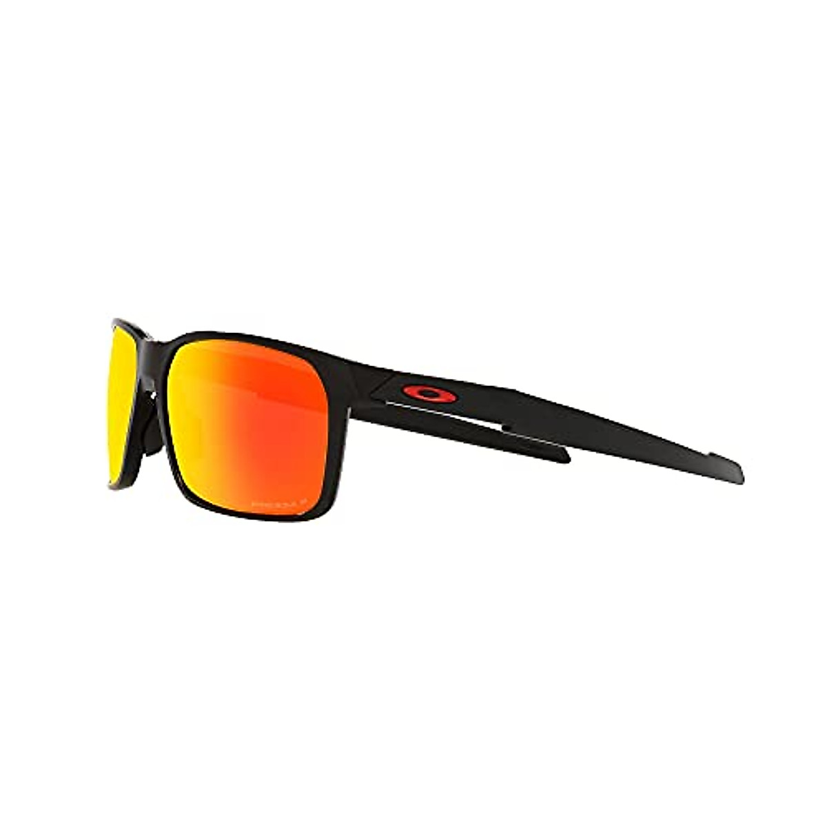 Oakley Men's OO9460 Portal X Rectangular Sunglasses, Polished Black/Prizm Ruby Polarized, 59 mm