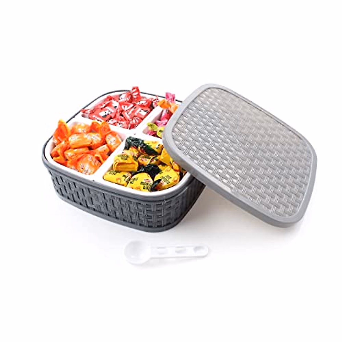 SHOPHOLIC Multipurpose Plastic Dry Fruit Storage Container Serving Box