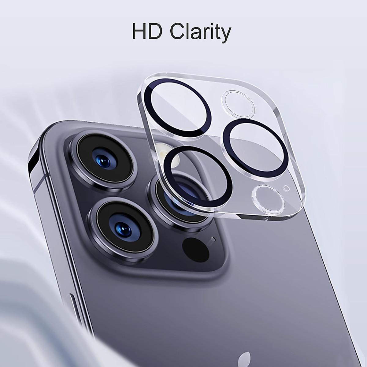 Ailun 3 Pack Camera Lens Protector for iPhone 15 Pro 6.1" ＆ iPhone 15 Pro Max 6.7",Tempered Glass,9H Hardness,Ultra HD,Anti-Scratch,Easy to Install,Case Friendly [Does not Affect Night Shots]