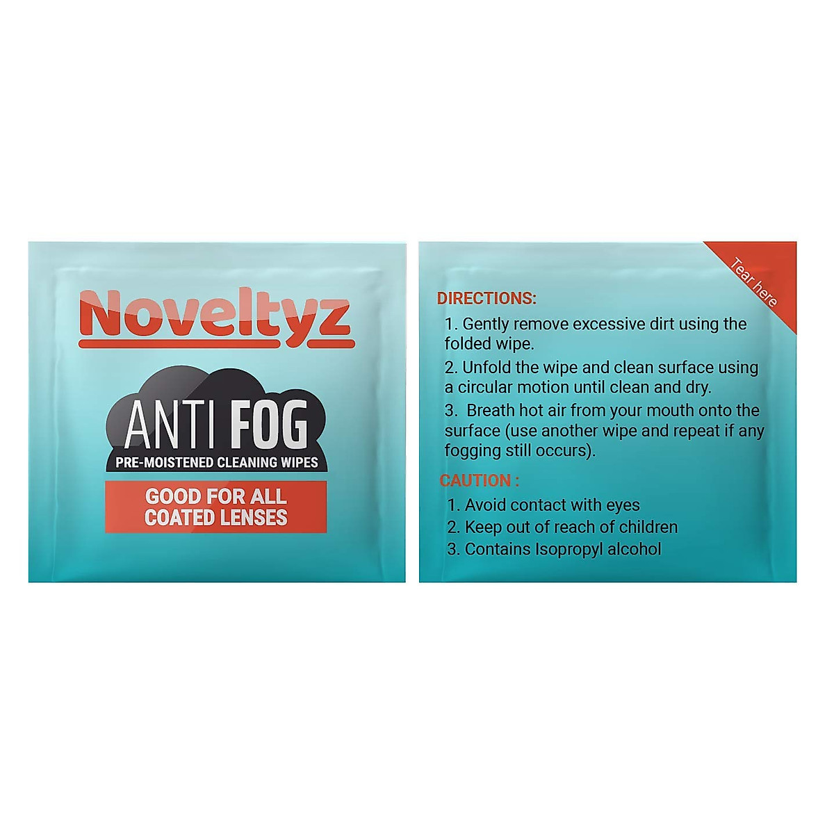 Eyewear Lens Anti Fog Wipes Cleansing Pre-Moistened 200 Individually Wrapped Cloths Wipe Cleaner Safely Cleans Eyeglasses Sunglasses Screens Electronics Computer Moniters Camera Lenses Cleaning Wipes