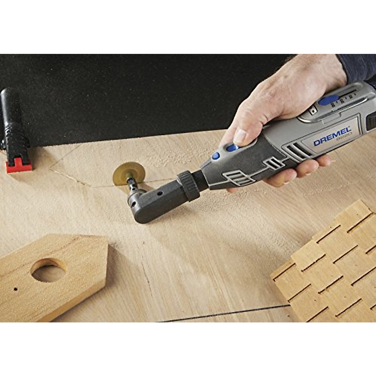 Dremel 575 Right Angle Attachment for Rotary Tool- Angle Drill Attachment , Black