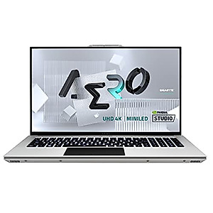 GIGABYTE AERO 17 XE5 - 17.3" 4K/UHD miniLED 120Hz, Intel Core i7-12700H, NVIDIA GeForce RTX 3070 Ti GPU 16GB GDDR6, 16GB DDR5 RAM, 2TB SSD, Win11 Pro, Creator & Gaming Laptop (AERO 17 XE5-73US738HP)