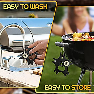 HELEMAN BBQ Grill Scraper Gifts for Men - Stocking Stuffers for Men Women Grill Accessories Cleaner Scraper Cool Gadget for Husband Dad Mom Cleaning Tool Kitchen Gadgets Grilling Tools