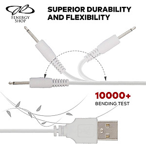 FENERGY SHOP Replacement DC Charging Cable Set | USB Charger Cords - 2.5 mm - Fast Charging