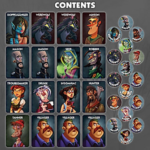 One Night Ultimate Werewolf – Fun Party Game for Kids & Adults | Engaging Social Deduction | Fast-Paced Gameplay | Hidden Roles & Bluffing