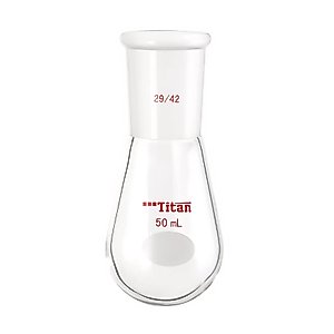 JRLGD 50ml Recovery Flask Heavy Wall Rotary Evaporator Flask with 29/42 Joint, Borosilicate Glass