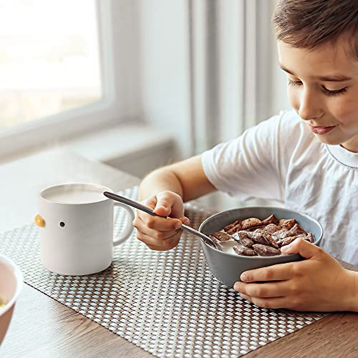 AOUNTRON Coffee Mug 14oz Handcrafted Ceramic Duck Shaped Cute mugs with Artisanal Glaze,Funny Mugs,Gift for Coffee Lovers and Collectors