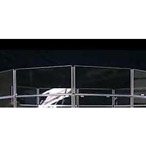 PENNZONI Extension Panels for Drum Shield w/Living Hinges, 1FT Tall Drum Panel Extension, Crystal Clear Acrylic Extension