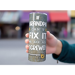 Casitika Grandpa Gifts From Grandkids. 20 Oz Grandpa Tumbler For Fathers Day. Grandfather Gift Idea For Birthday.