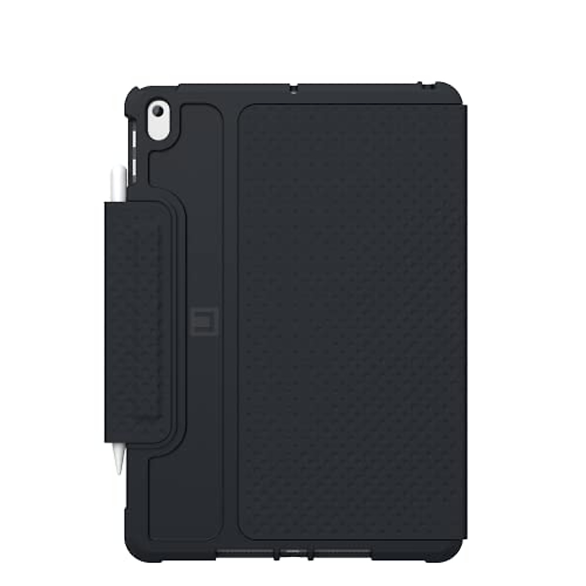 [U] by UAG iPad 10.2 Case Black 9th Generation 2021, 8th Gen 2020, DOT Lightweight Slim Shockproof Antimicrobial Smart Folio Protective Cover with Auto/Sleep Wake & Pencil Holder