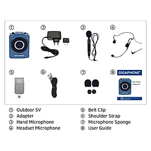 GIGAPHONE SV 40W Portable Voice Amplifier with Microphones