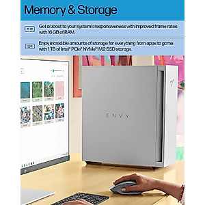 HP 2023 Envy Gaming Tower Desktop PC Computer, 12th Gen Intel 12cores i7-12700 Up to 4.9GHz, GeForce RTX 3060 Ti, 64GB RAM, 2TB SSD +2TB HDD, Wireless Keyboard & Mouse Combo, Win11 +CUE Accessories