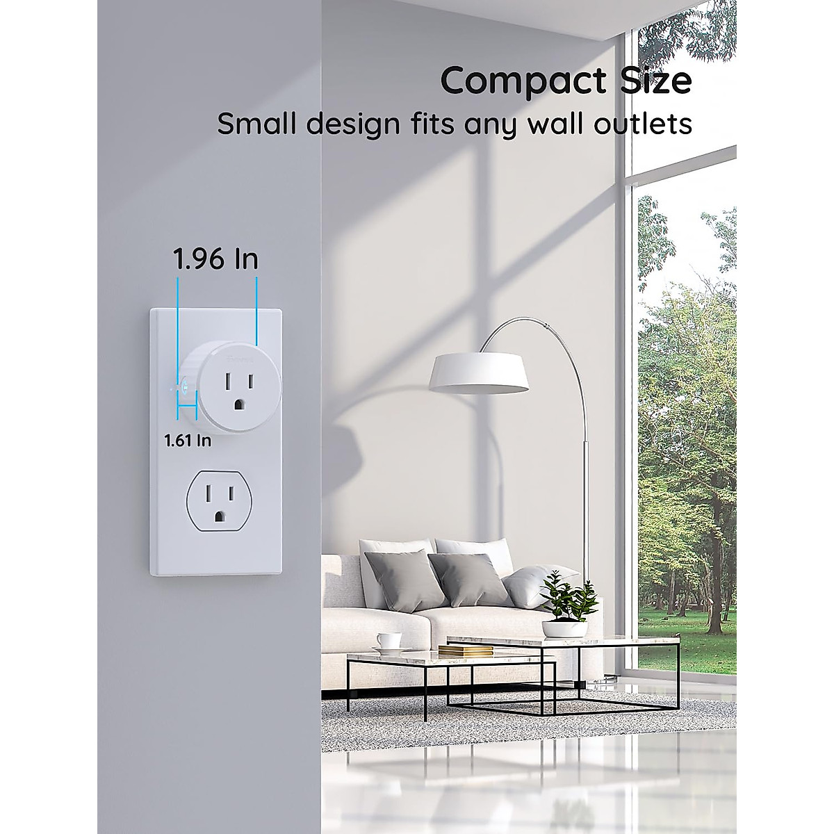 Govee Smart Plug, WiFi Plugs Work with Alexa & Google Assistant, Smart Outlet with Timer & Group Controller, WiFi Outlet for Home, No Hub Required, ETL & FCC Certified, 2.4G WiFi Only, 4 Pack