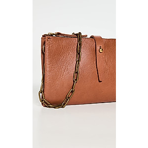 Madewell Women's The Transport Accordion Crossbody, English Saddle, Tan, Brown, One Size