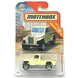 Matchbox '51 Willys Jeeps Pickup 4x4, MBX Construction 15/20 [Pastel Yellow]