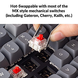 Keychron Q3 QMK/VIA Wired Custom Mechanical Keyboard, Full Aluminum Tenkeyless Layout 87 Keys, Programmable Macro with Hot-swappable Gateron G Pro Blue Switch, Compatible with Mac Windows Linux (Grey)