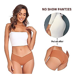 Altheanray Womens Underwear Bikini Silky Seamless Underwear for Women Panties Cheeky Invisible Hipster No Show Soft Stretch V Cut Women's Underwear,Pack of 6,XS-XL(AWB833M-NewColor)