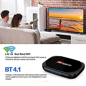Tanggula X5 Tv Box, Mini Keyboard, HDMI Cord, 128GB Storage, 4k / 8k Ultra HD Voice Activated Remote