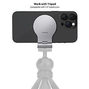 Stouchi Continuity Camera Mount for iMac, Desktop Monitor Compatible iPhone Webcam Mount with Mag-Safe