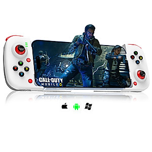arVin Bluetooth Controller for iPhone/iPad/MacBook/iOS/Android/Samsung/Tablet/PC Wireless Gamepad Joystick with Back Button, Analog Triggers, Stretchable, Direct Play for Call of Duty, Genshin Impact