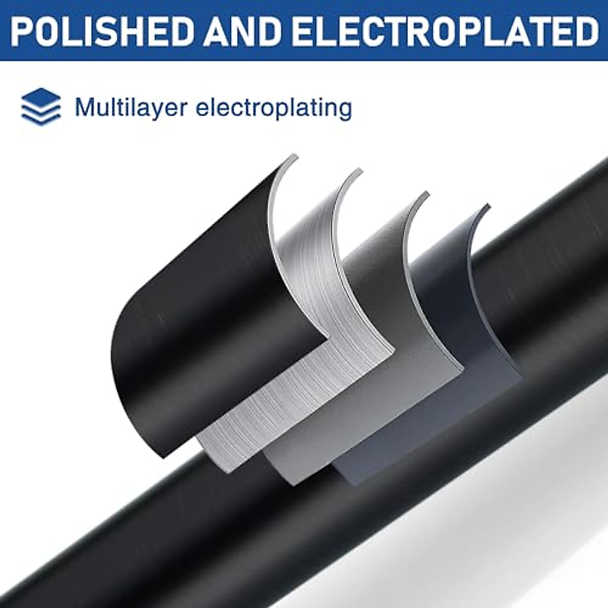 HANEBATH 16 Inch Extra Long Stainless Steel Shower Arm with Flange, Oil Rubbed Bronze Shower Head Extension Arm