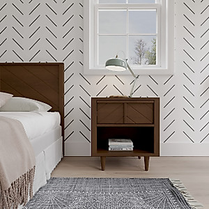 Child Craft Surrey Hill 1 Drawer Nightstand for Nursery or Bedroom, Large Storage Drawer, Made of Sturdy Pinewood, Non-Toxic, Baby Safe Finish (Toasted Chestnut)