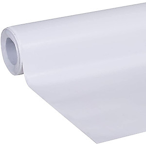 Duck Brand 284380 Smooth Top EasyLiner Shelf Liner with Clorox, 20 in x 6 Ft, White, 2 Rolls