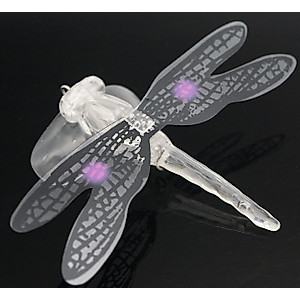 10PCS Unpainted Lure Blanks 5.39g 7.2cm Dragonfly with 4mm Free Fishing Eye Crankbait Simulation Blank Body Clear Hard Baits Trout Salmon Minnow Lure Popper Lures Topwater Freshwater 6104