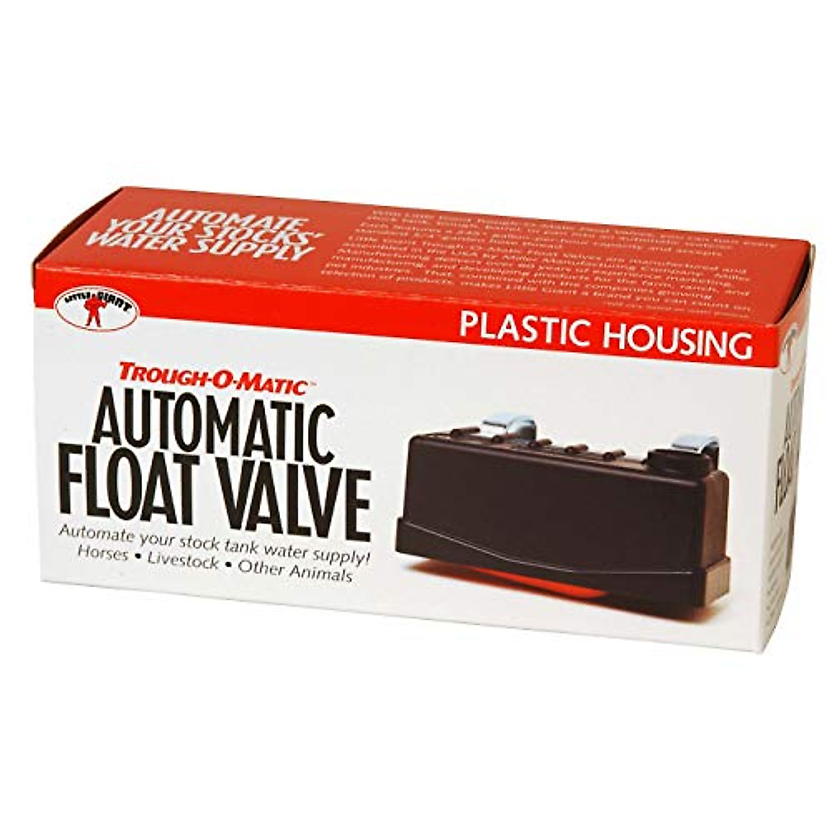 Trough-O-Matic® Stock Water Tank - Little Giant - Float Valve Controlled Watering Tank with Plastic Housing (Item No. TM825)