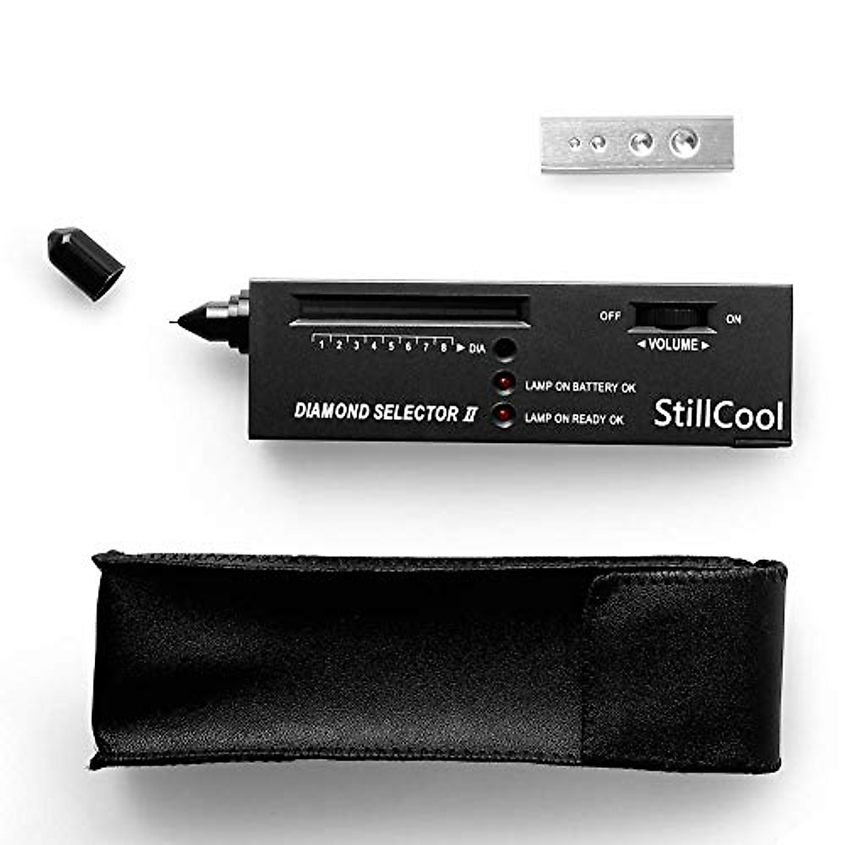 StillCool Diamond Tester, High Accuracy Diamond Tester Pen, Diamond Tester Professional, Diamond Detector Gem Tester Gemstone Gemstone Tester, Black