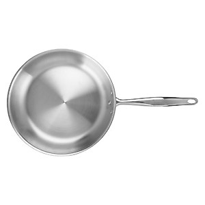 WINCO Tri-Ply Frying Pan, Silver