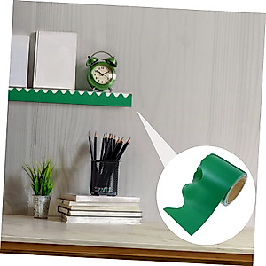 TEHAUX Blackboard Border Trim 5m Roll Whiteboard Trim Bulletin Board Borders Classroom Decoration Cut to Size Easy to Use