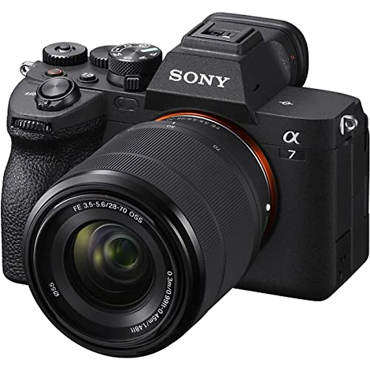Sony Alpha a7 IV Full Frame Mirrorless Interchangeable Lens Digital 4K Camera with FE 28-70mm Lens - Bundle with 128GB SD Card, Backpack, Extra Battery, 55mm Filter Kit