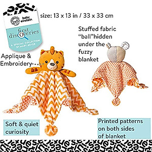 Mary Meyer Baby Einstein First Discoveries Peekaboo Blanket, 13 x 13-Inches, Tinker Tiger