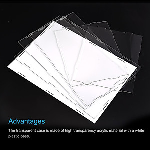 MECCANIXITY Acrylic Display Case Box Clear Dustproof Protection Showcase 12.2x8.3x12.2 Inch for Collectibles Display