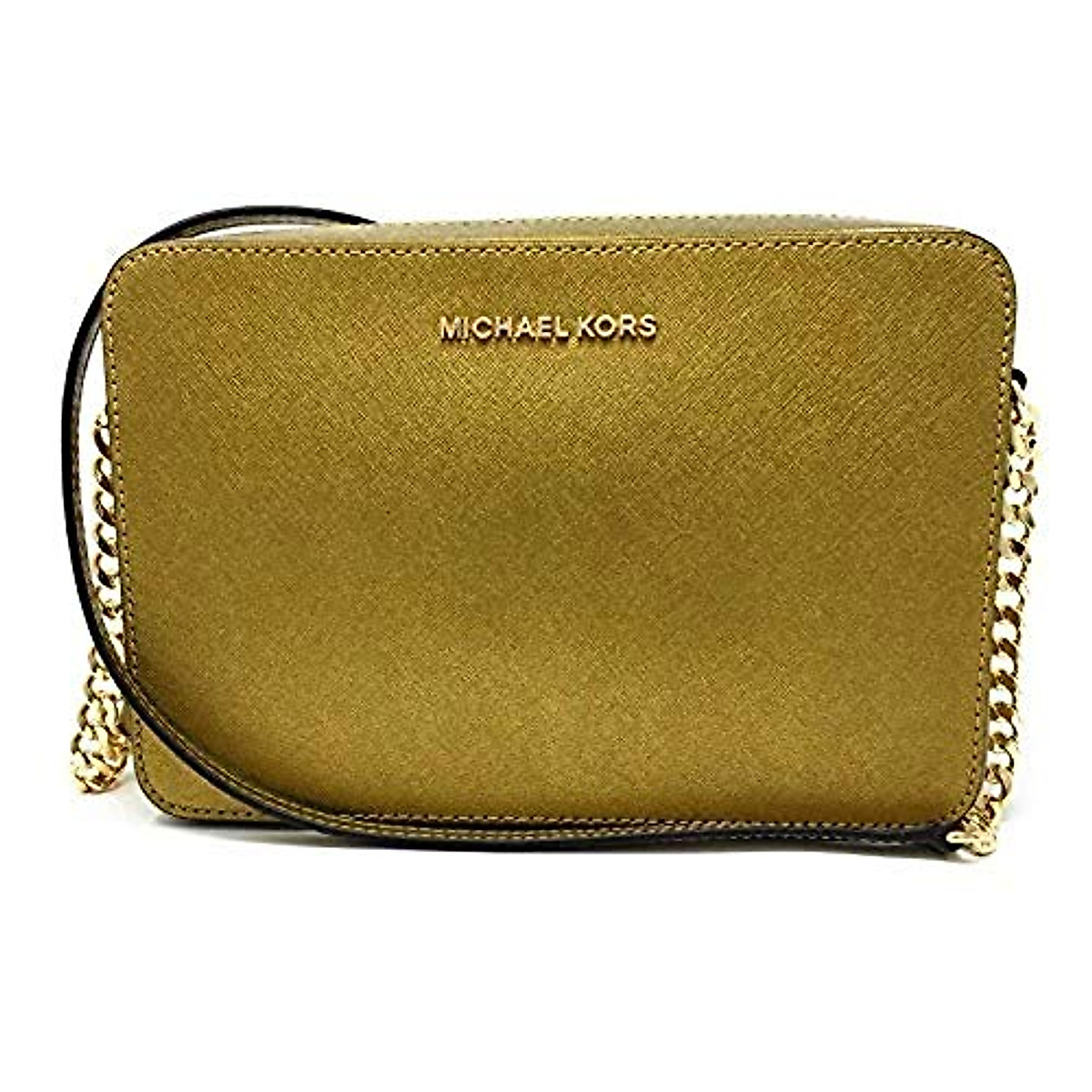 Michael Kors Women's Jet Set Item Crossbody Bag (Old Gold)