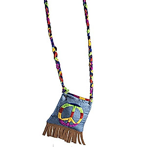 Forum Novelties Hippie Handbag Costume Accessory, As Shown