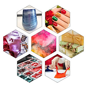 Mica Powder - 120g Natural Epoxy Resin Dye Set - Pearlescent Color Pigment for Soap Making, Slime, Nail Polish, Bath Bomb, Paint Colorant (8 Colors)