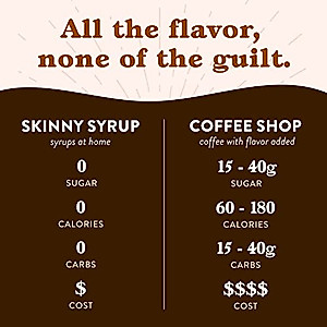 Jordan's Skinny Syrups Sugar Free Coffee Syrup, Vanilla, Salted Caramel & Mocha Syrups, Zero Calorie Flavoring for Latte & More, Gluten-Free, Keto Friendly, 12.7 Fl Oz, 3 Variety Pack